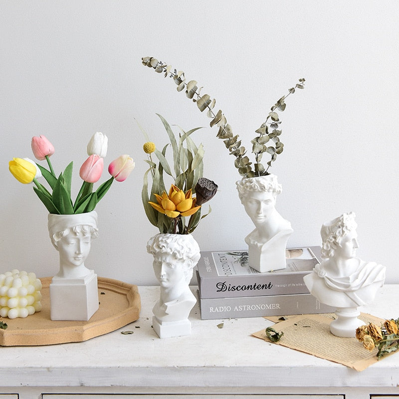 Ceramic Head Vase - The Decor House