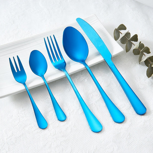 Turquoise Blue Cutlery Set ( 5 Piece) - The Decor House