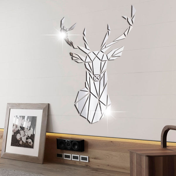 DIY Deer Mirror Decal - The Decor House