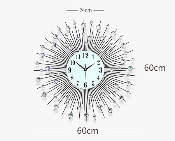 Striking Diamond Wall Clock - The Decor House