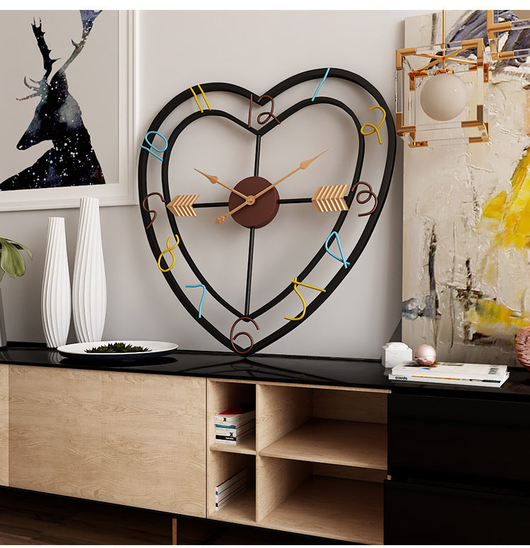 Wired Heart Wall Clock - The Decor House