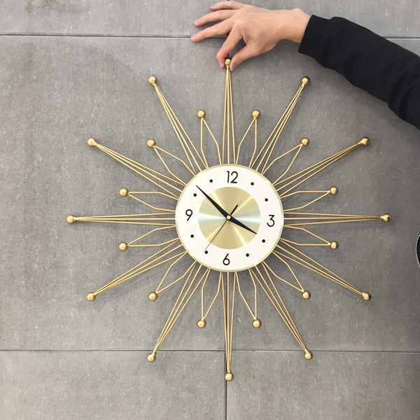 Golden Crown Wall Clock - The Decor House