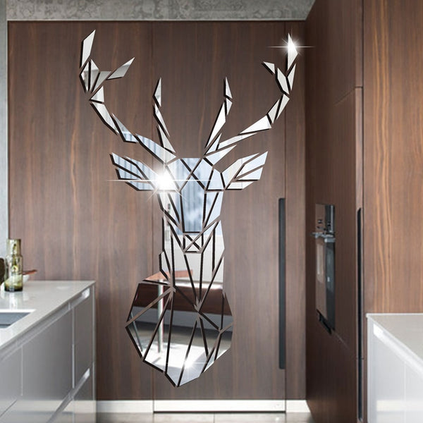 DIY Deer Mirror Decal - The Decor House
