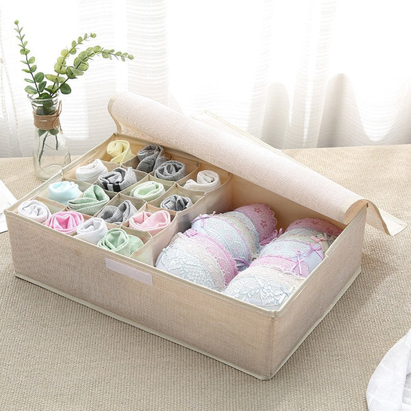 Cloth Intimates Storage w Lid - The Decor House