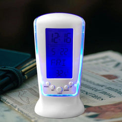 Digital Alarm Clock with Blue Backlight – The Decor House