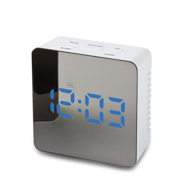 Square Reflective Alarm Clock - The Decor House