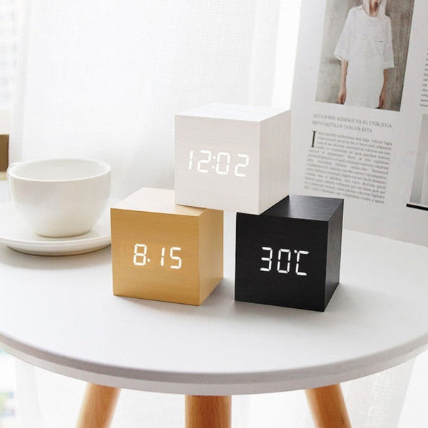 LED Cube Alarm Clock - The Decor House