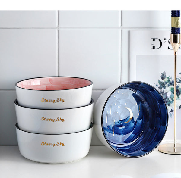 Midnight Serving Bowls - The Decor House